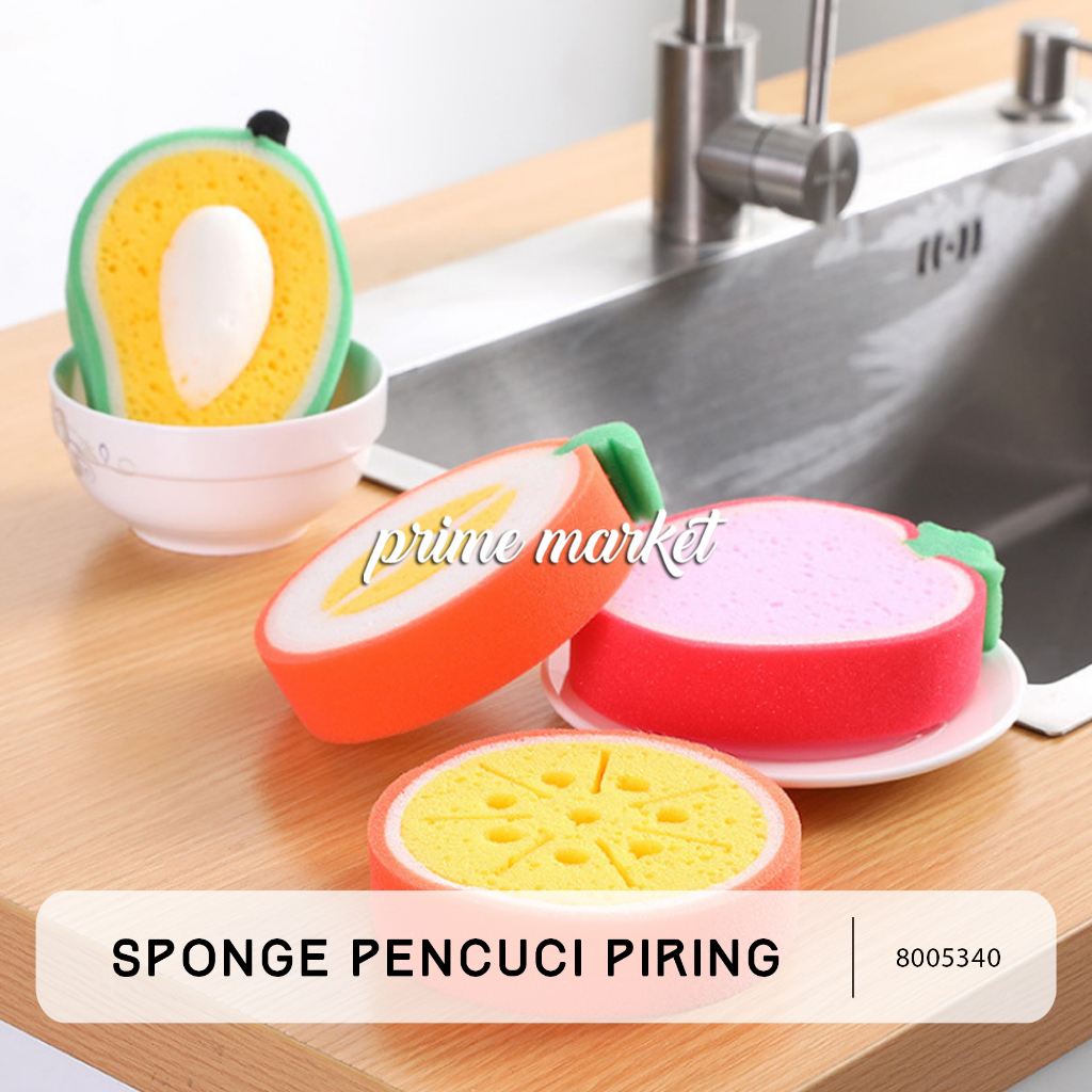 Jual Sponge Cuci Piring Fruity Double Side Sponge Spons Cuci Piring ...