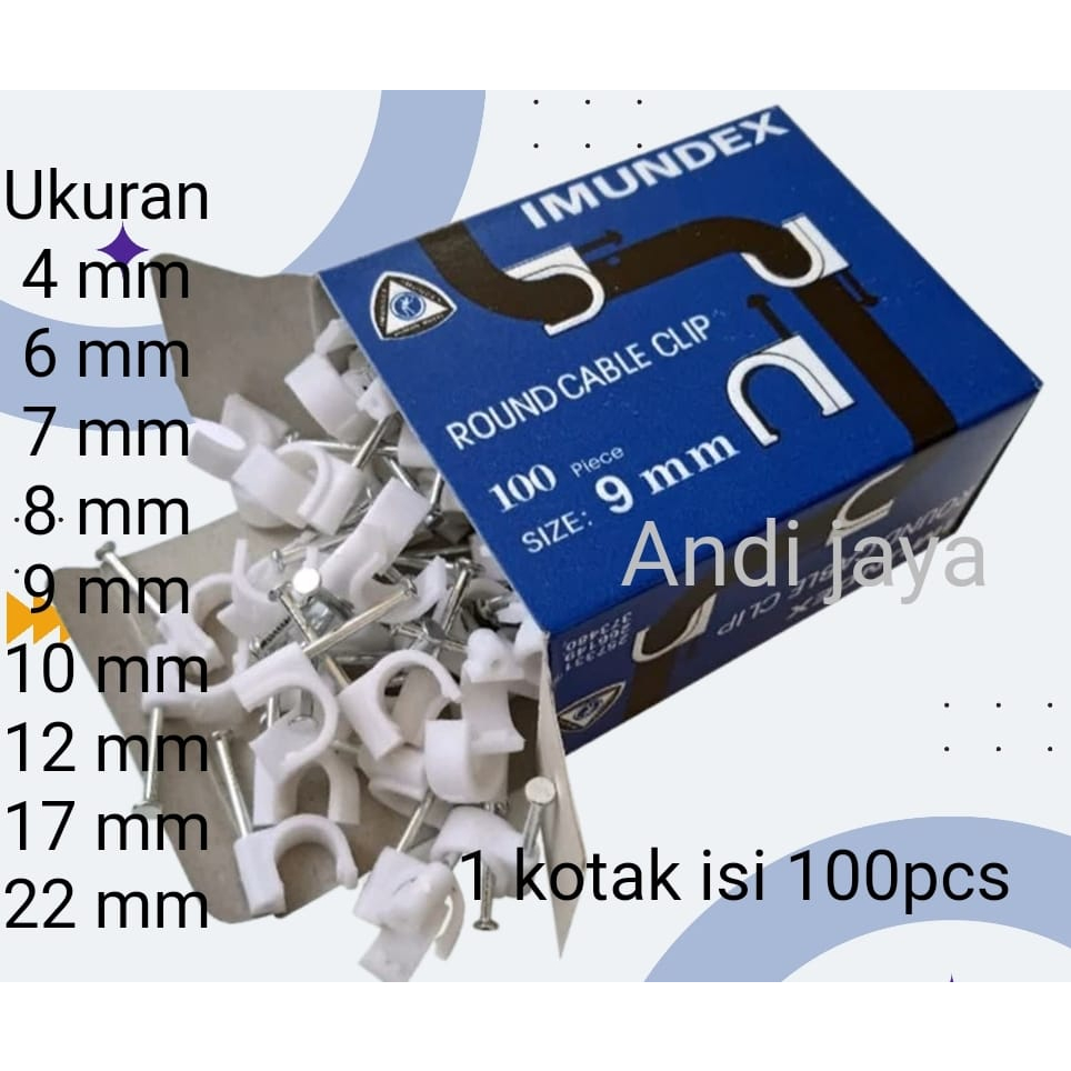 Jual Klem kabel listrik imundex 4mm, 6mm, 7mm, 8mm, 9mm, 10mm, dan 12mm ...