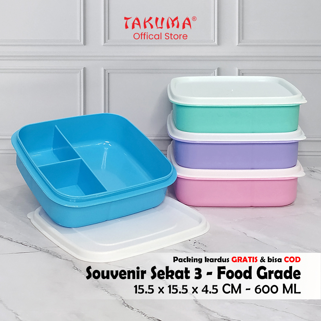 Jual Takuma Sakura Lunch Box Sekat 3 | Shopee Indonesia