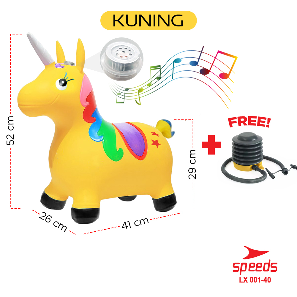 Jual SPEEDS Mainan Rocking Horse Mainan Tunggangan Kuda Bahan Karet PVC ...