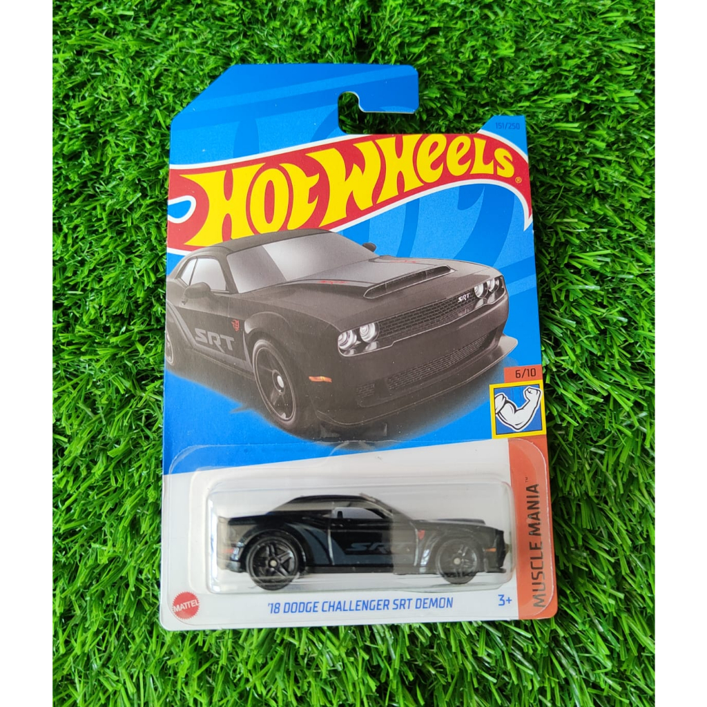 Jual Hot Wheels 18 Dodge Challenger Srt Demon Hitam Black Shopee