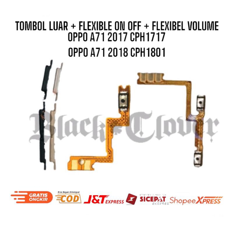 Jual Tombol Luar + Flexibel On Off Volume Oppo A71 2017 cph1717 | Oppo A71 2018 cph1801 - Pernik ...