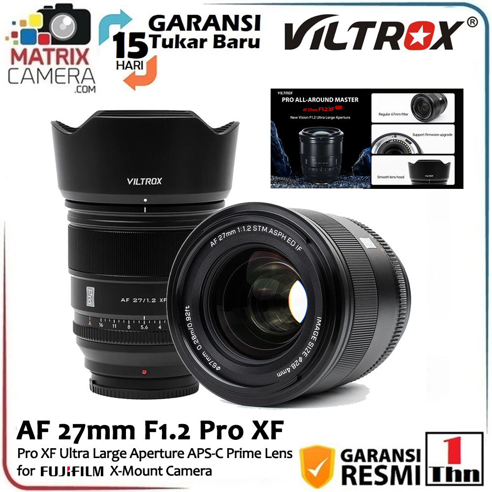 Jual Viltrox Lensa 27mm F1.2 Pro XF AF Prime Lens for Fujifilm X-Mount ...
