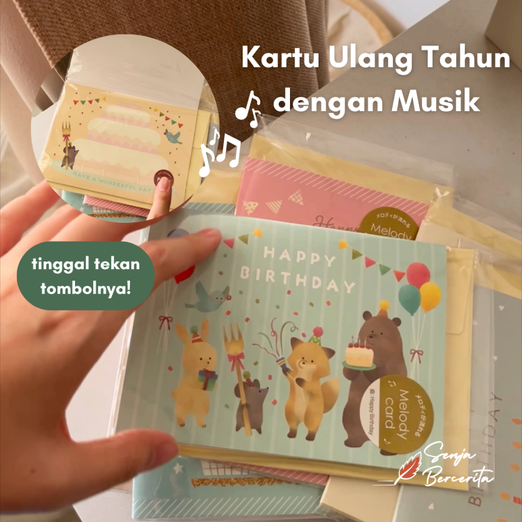 Jual Kartu Ulang Tahun Musik/ Melody Card/Birthday Melody Card/Birthday ...