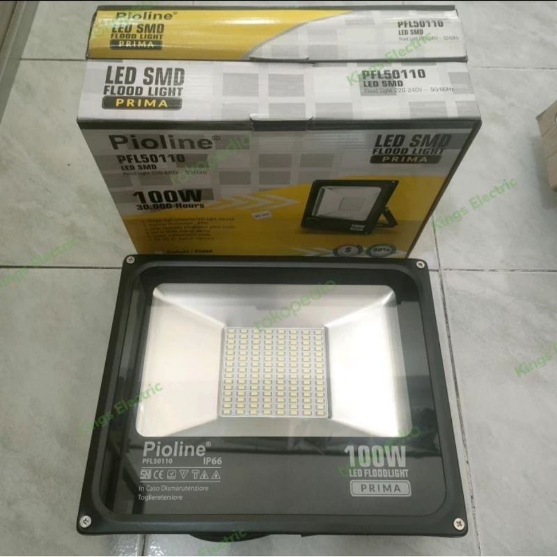 Jual Lampu Sorot LED Flood Light PIOLINE 100 WATT (DAYLIGHT / WARM WHITE) | Shopee Indonesia