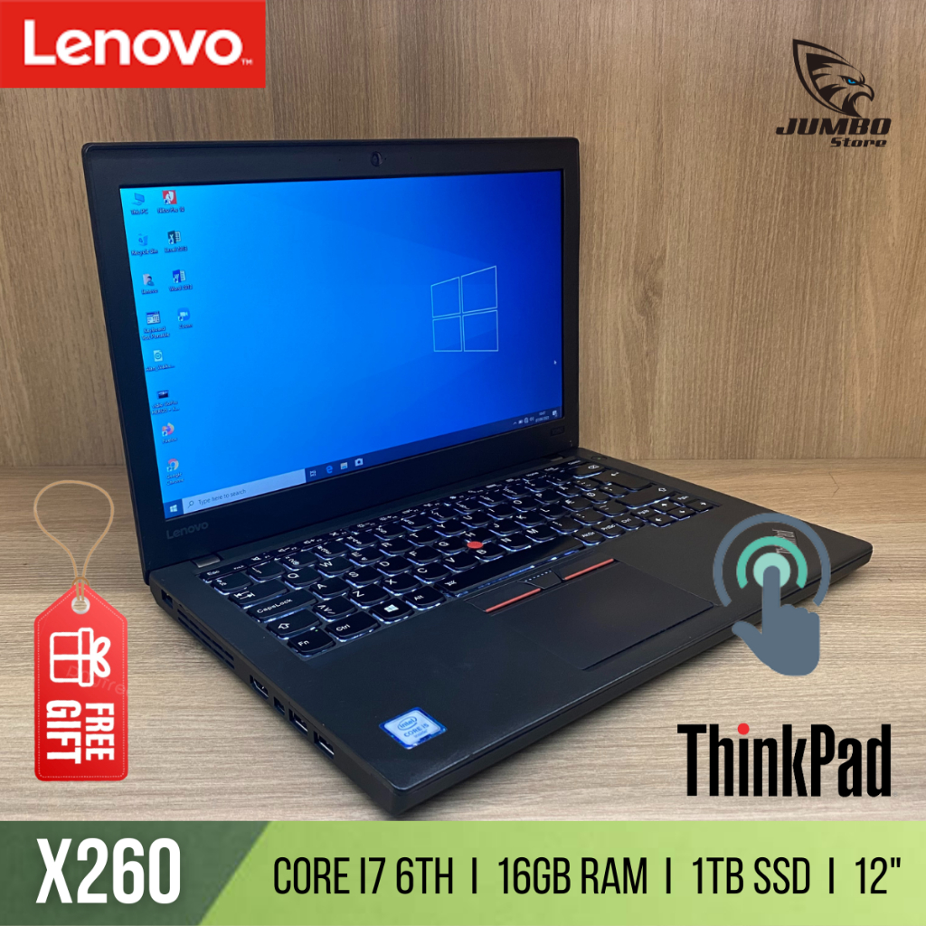 Jual Laptop Lenovo Thinkpad X260 Core i7 6th Gen 16GB RAM 1TB SSD Display 12 Touch Screen Camera ...