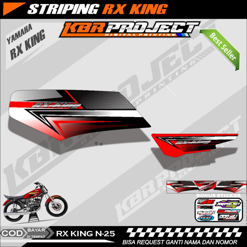 Jual RX KING STIKER STRIPING PREMIUM MOTOR KEREN LIS VARIASI MOTOR ...