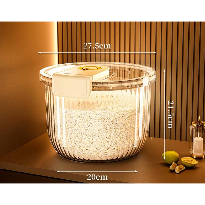 Jual Dispenser Beras Bulat / Tempat Penyimpanan Beras Estetik ...