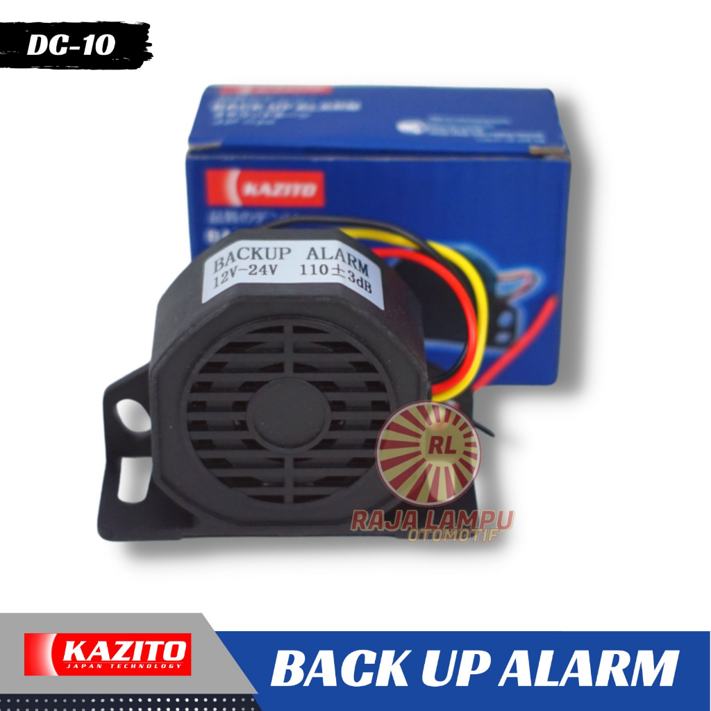 Jual BACK UP ALARM MOTOR MOBIL KAZITO Alarm mundur BLACK Voltage ...