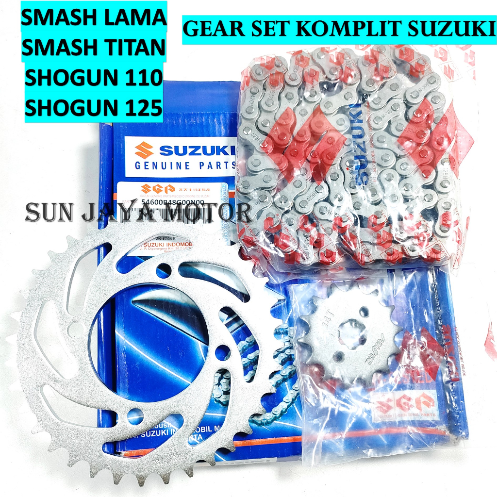 Jual Gear Set Girset Smash Titan new - Shogun 110 - Shogun 125 SP ...