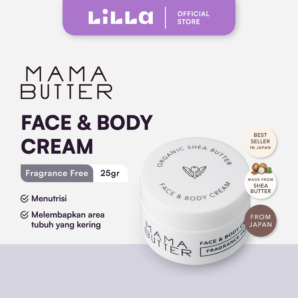 Jual MAMA BUTTER Face & Body Cream Fragrance Free Size 25 gr | Shopee ...