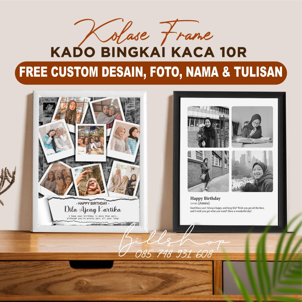 Jual [TERMURAH] Gift Ultah Mozaik 10R 20x25 FREE CARD KARTU UCAPAN ...