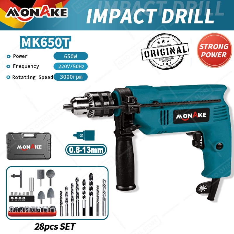 Jual Mesin Bor 13mm Impact Drill Tangan Listrik Electric Drill Koper ...