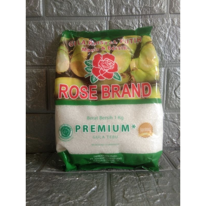 Jual GULA KRISTAL ROSE BRAND PREMIUM KEMASAN 1KG GULA PASIR | Shopee ...