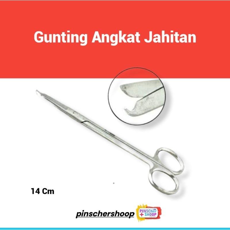 Jual Gunting AJ Angkat Jahitan Benang 14 Cm Ligatuer Stich Cutting ...