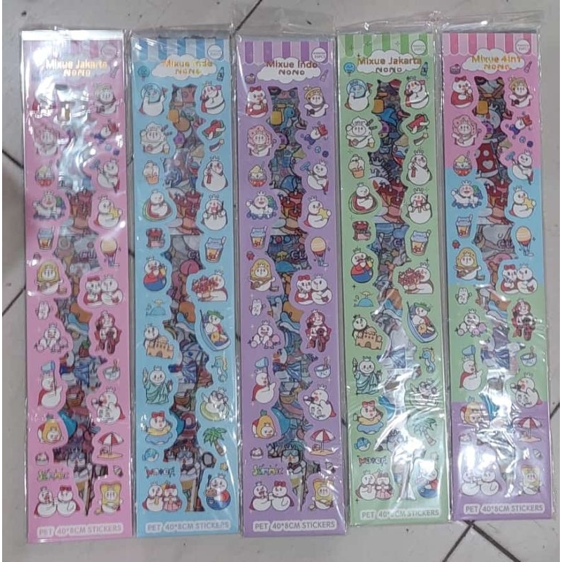 Jual Sticker Mixue Panjang isi 20Pcs Sticker Viral Mixue | Shopee Indonesia