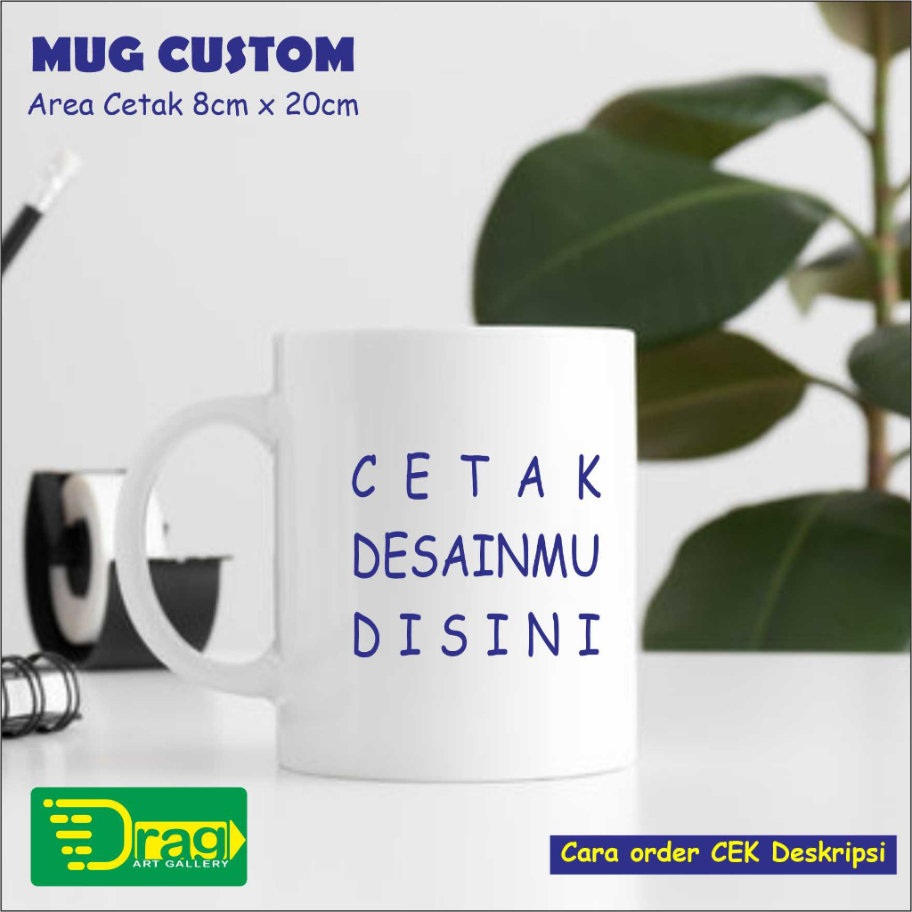 Jual Cetak MUG Custom Desain Bebas tanpa Minimum Order | Shopee Indonesia