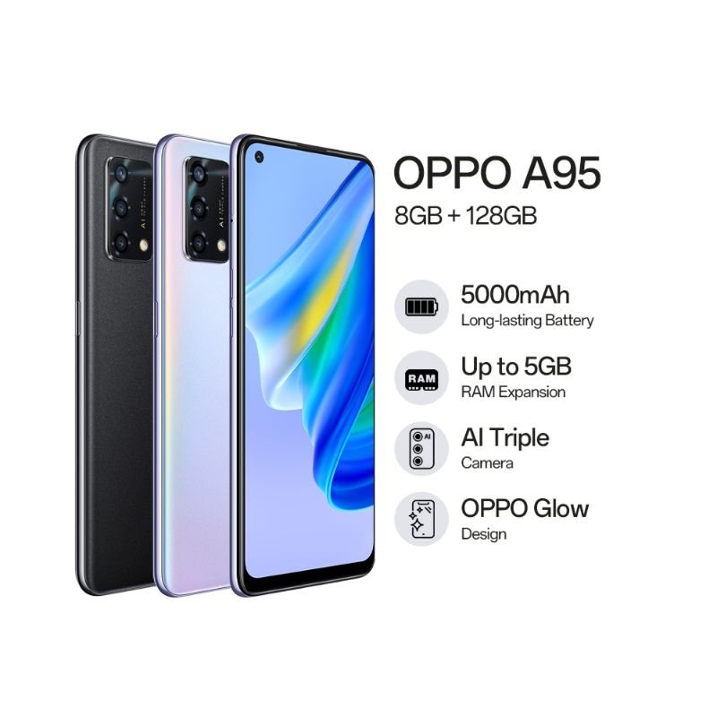 Jual OPPO A95 8/128 A95 Ram 8GB Rom 128GB Garansi Resmi | Shopee Indonesia