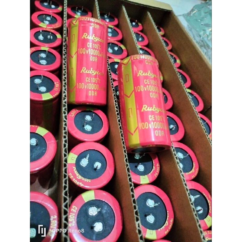 Jual kapasitor elco 10000uf 100v rubycon | Shopee Indonesia