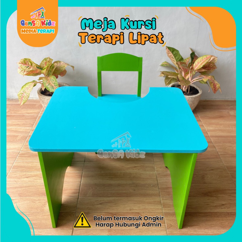 Jual Meja Kursi Terapi Lipat / Meja Terapi / Meja Belajar Anak / Meja ...