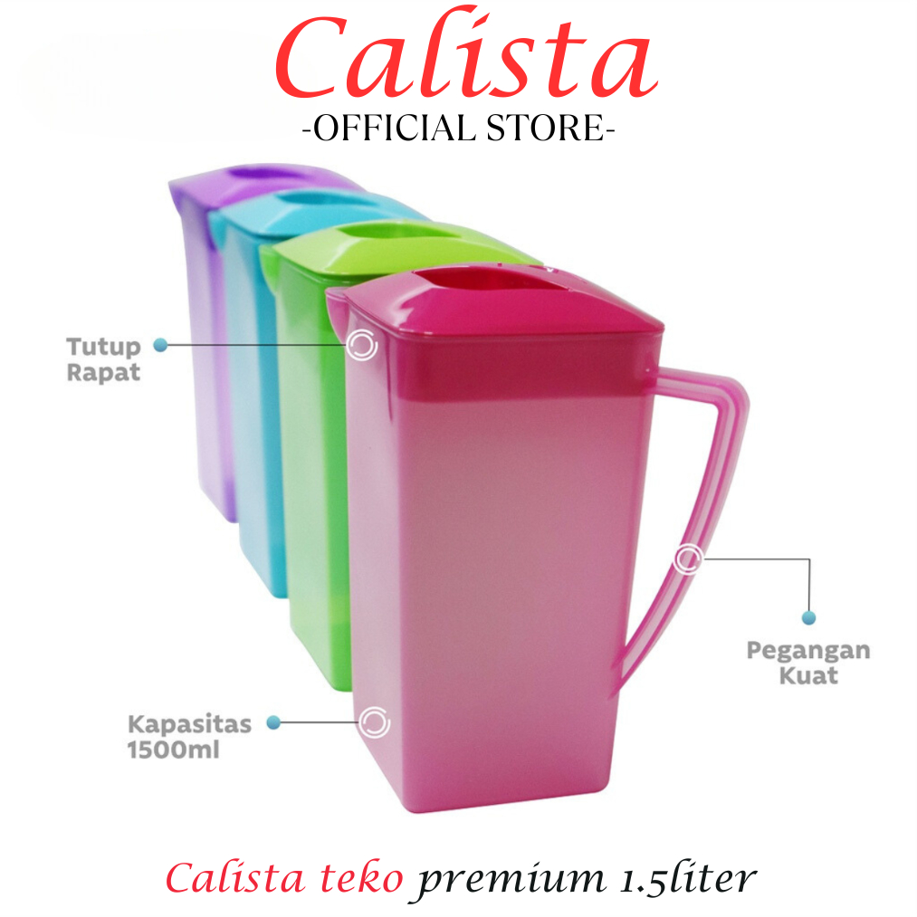 Jual [ CALISTA ] TEKO AIR TEH ESCAN PLUTO PLASTIK 1,5 LITER | Shopee ...