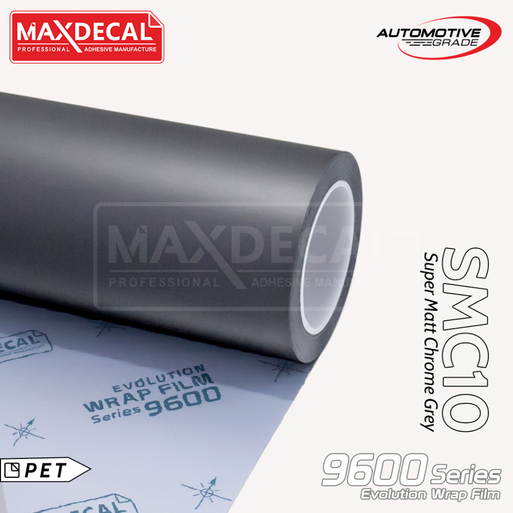 Jual Maxdecal 9600 SMC10 Matt Chrome Grey, Wrap Series Sticker, Roll ...