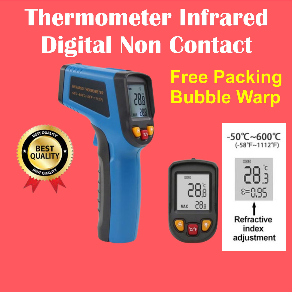 Jual SMARTSENSOR Thermometer Industrial Laser Infrared Non Contact ...
