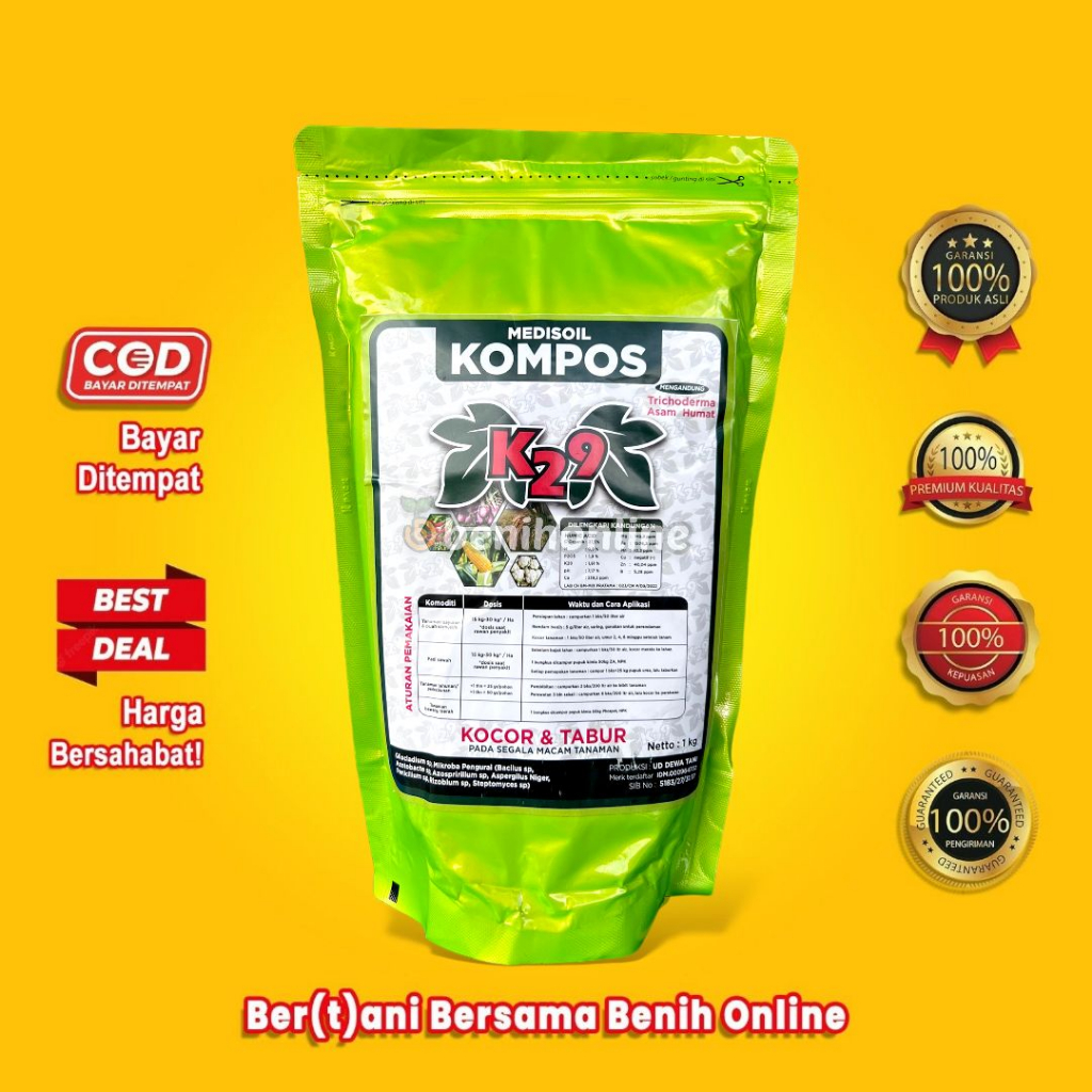 Jual MEDISOIL KOMPOS K29 1 KG mengandung Trichoderma dan Asam humat | Shopee Indonesia