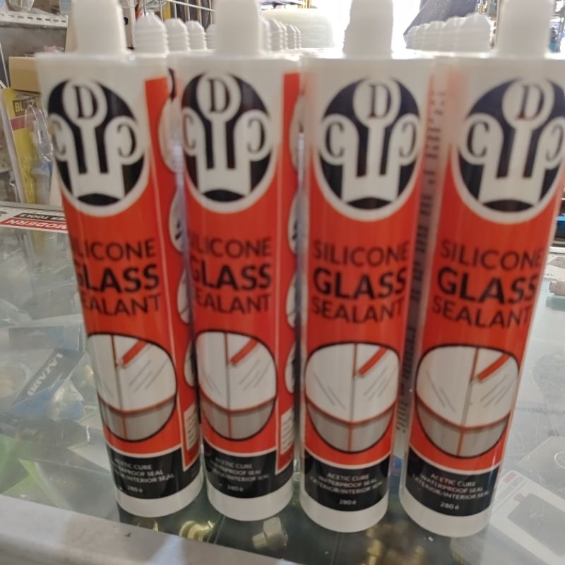 Jual Silicone Glass Sealant - Lem Kaca Tabung - White Putih Susu ASAM ...