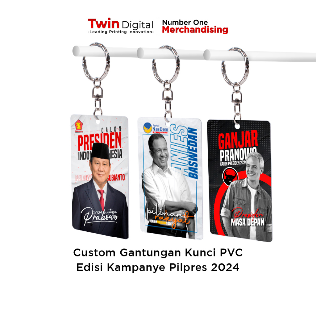 Jual Twindigital Custom Gantungan Kunci PVC Kampanye Pilpres 2024 ... Jual Twindigital Custom Gantungan Kunci PVC Kampanye Pilpres 2024 ...