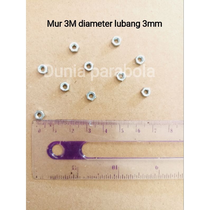 Jual 10pcs Mur 3mm Mur M3 per 10pcs | Shopee Indonesia