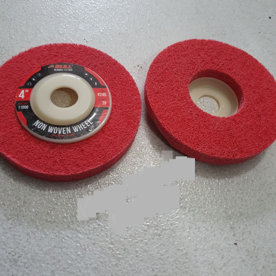Jual BULL NON-WOVEN WHEEL POLISH 4" 240 / ALAT POLES BESI GERINDA ...