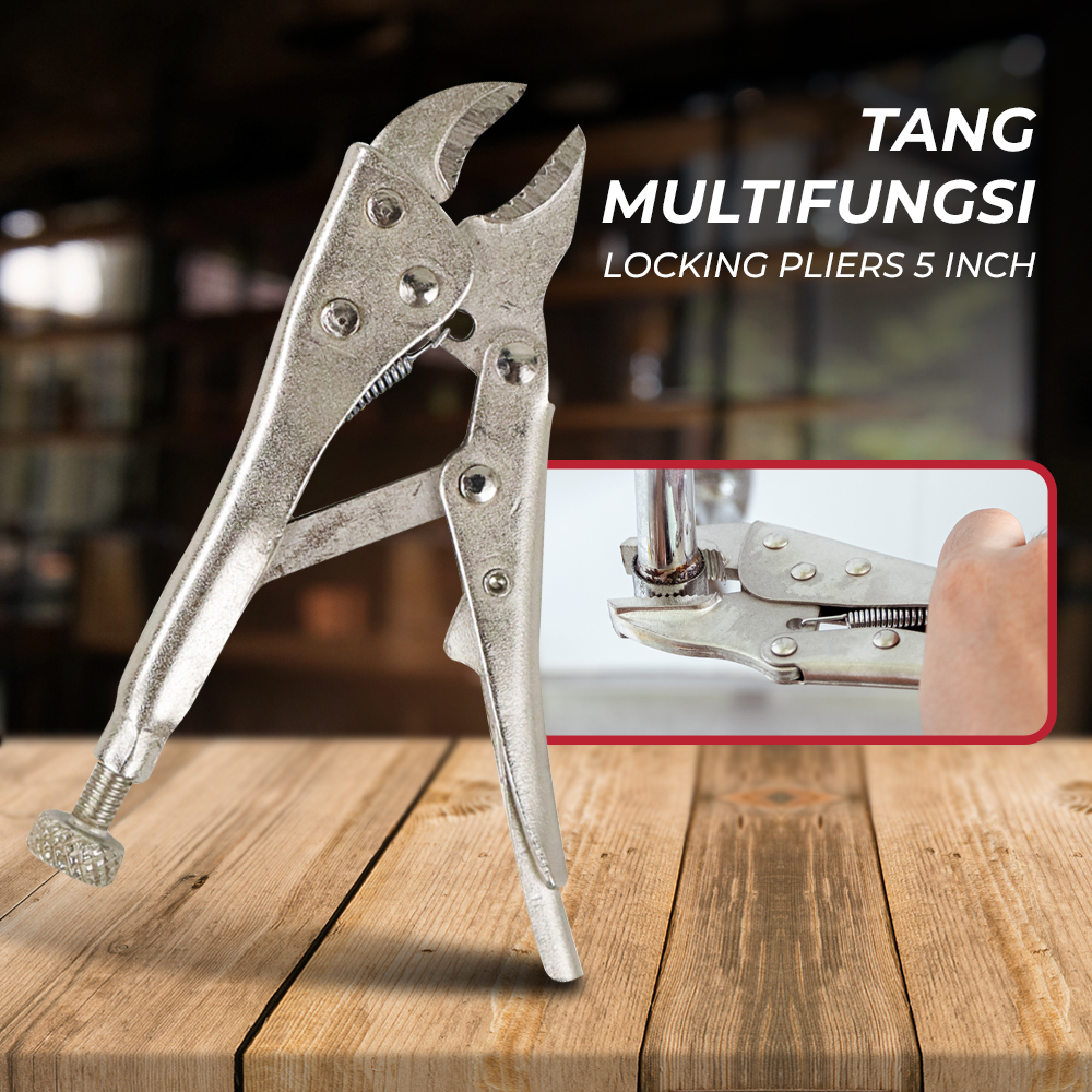 Jual Tang Multifungsi Locking Pliers Ground Mouth Lock 5 Inch SILVER ...
