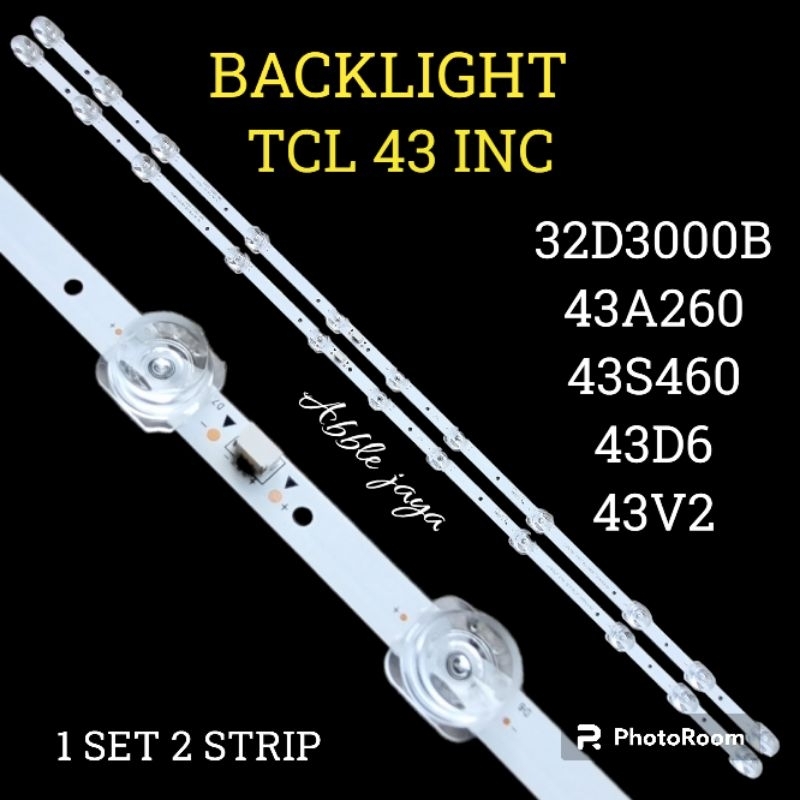 Jual BACKLIGHT TV TCL 43D3000B-43S460-43D6-43V2 | Shopee Indonesia