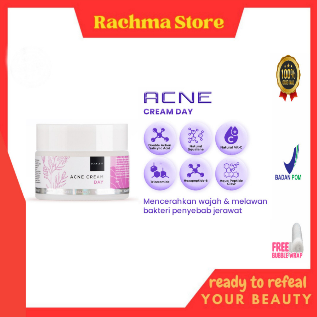 Jual Scarlett Whitening Acne Day Cream | Shopee Indonesia
