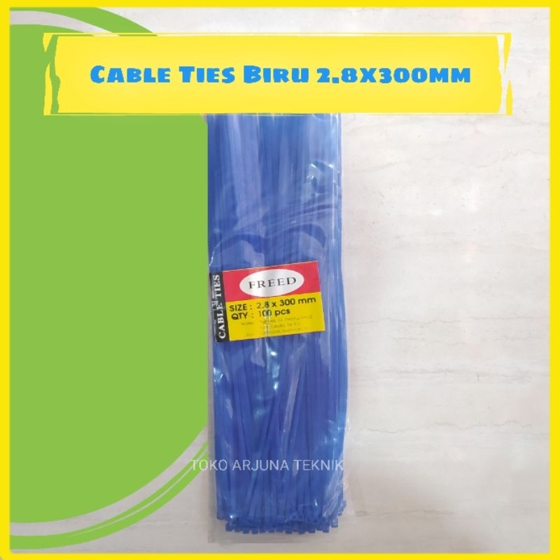 Jual Tali Tis Cable Ties BIRU 2.8x300mm Asli Original | Shopee Indonesia