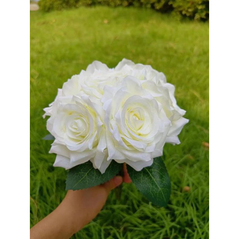 Jual Bunga Mawar Artificial/Bunga Buket Pernikahan/Bunga Mawar 7 ...