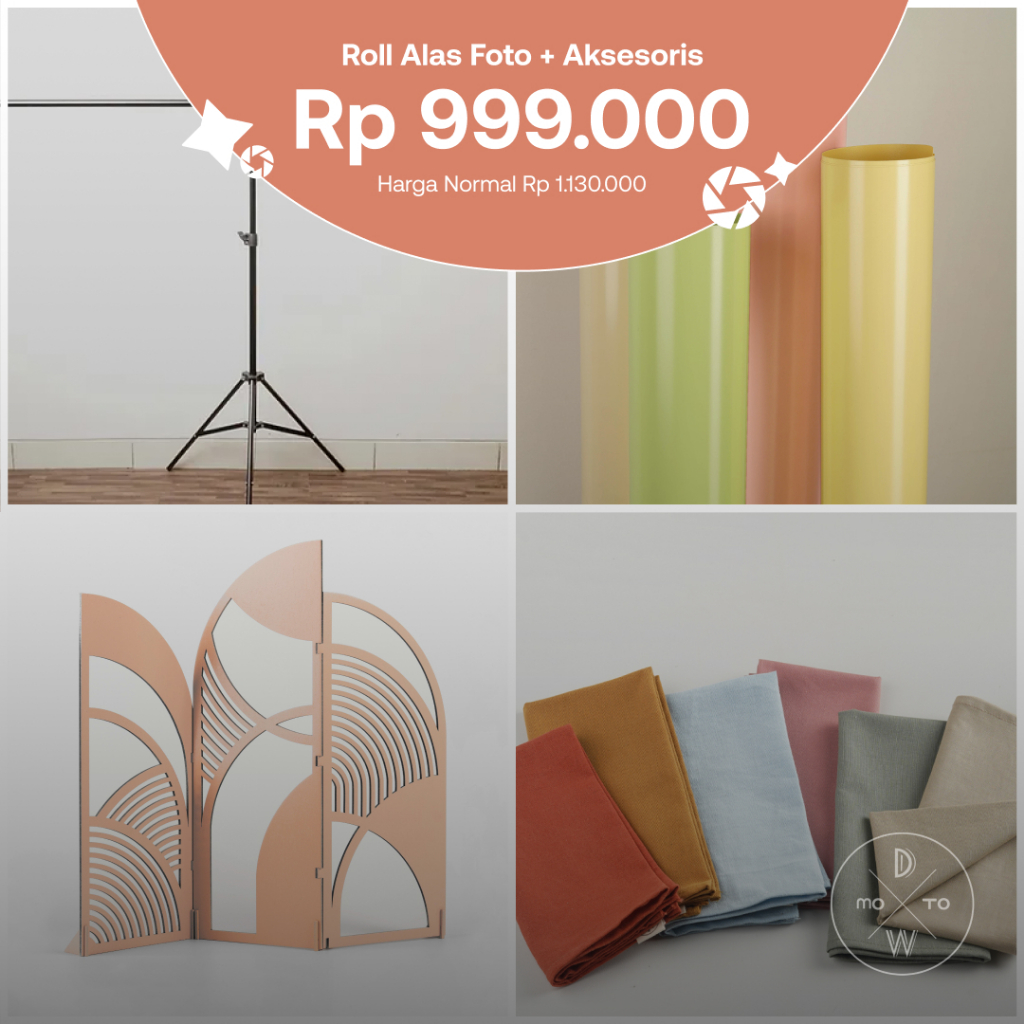 Jual Paket SuperSave: Roll Alas Foto + Aksesoris MotoDW Size Pro ...