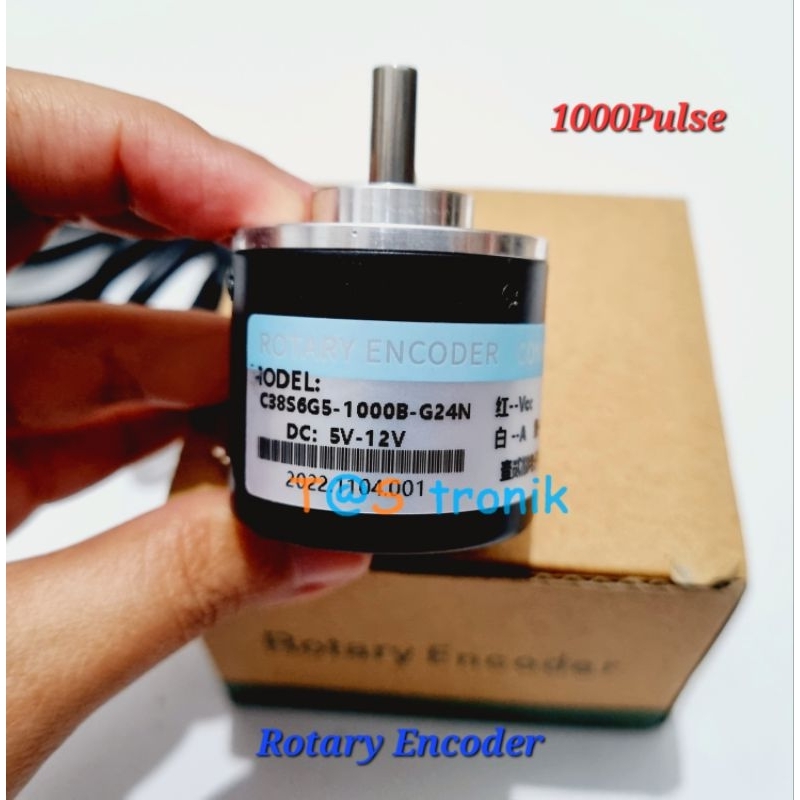 Jual Rotary Encoder 1000P 5-24V 1000 Pulse Encoder AB Phase incremental ...