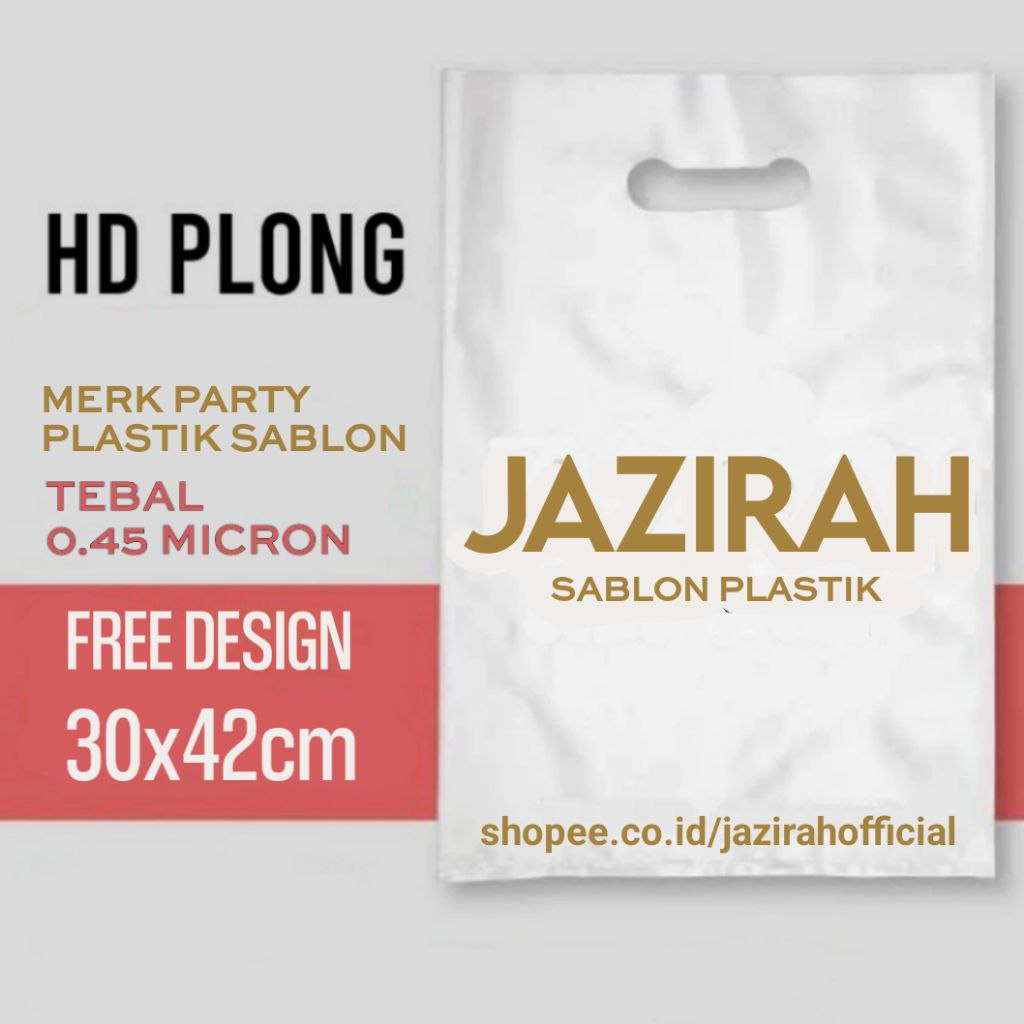 Jual Plastik Sablon 30x40cm HD Plong - FREE DESIGN | Shopee Indonesia