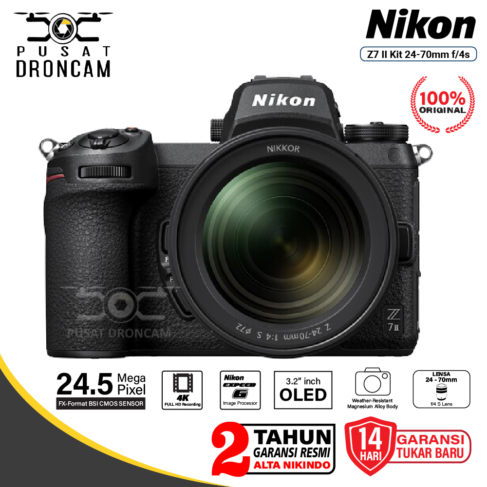Jual Nikon Z7 II - Z7II Mark II Kit Z 24-70mm f/4 S Mirrorless Camera Resmi | Shopee Indonesia