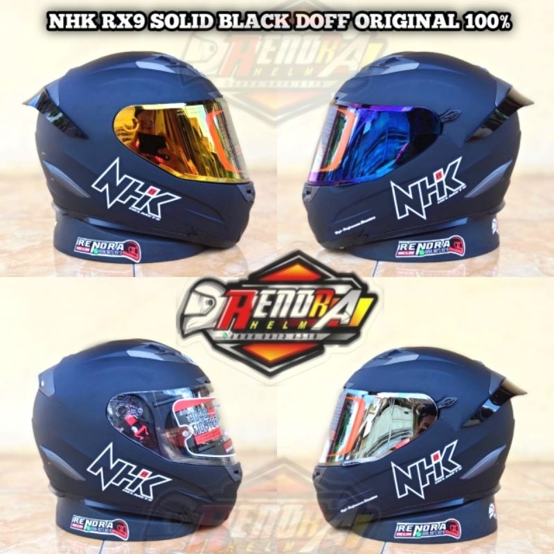 Jual Helm NHK RX9 SOLID BLACK DOFF ORIGINAL 100% Ogkir Termurah 2kg ...