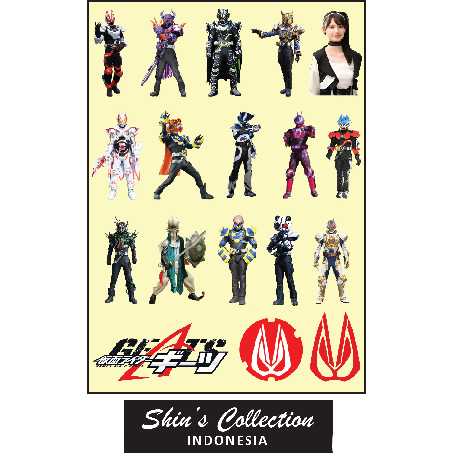 Jual Sticker stiker murah anti air kamen rider geats | Shopee Indonesia