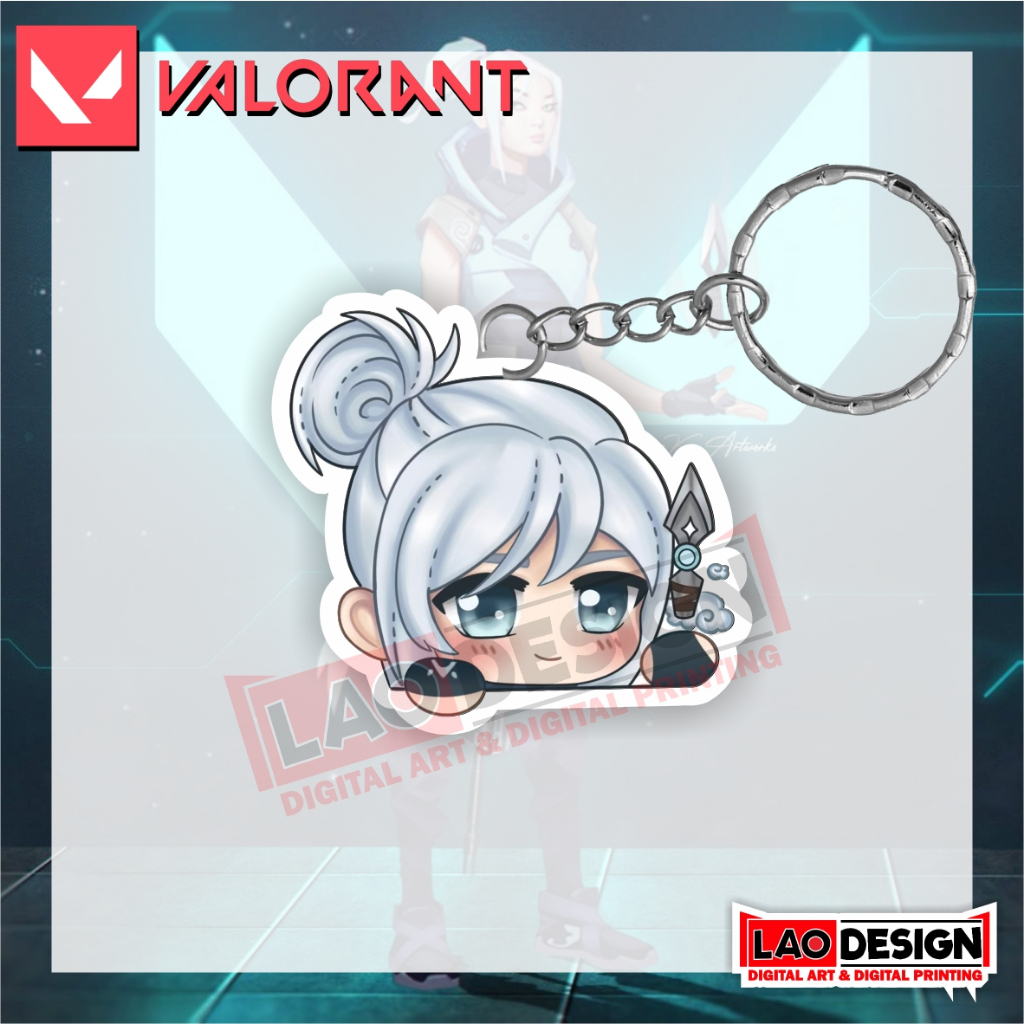 Jual Gantungan Kunci JETT Valorant - Gantungan Kunci Akrilik ...