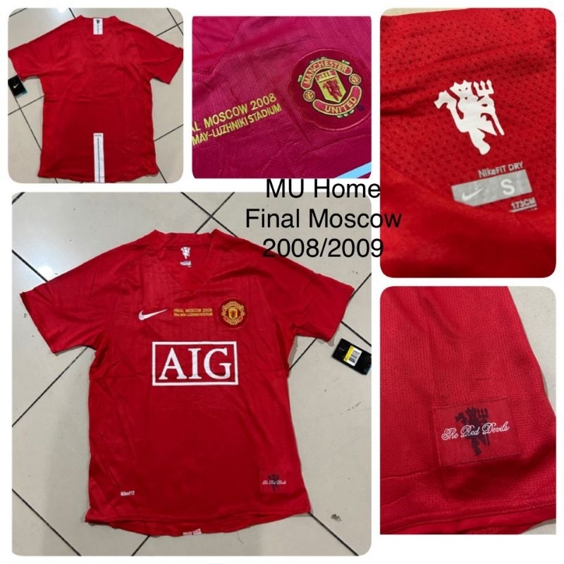 Jual JERSEY MU HOME RETRO FINAL MOSCOW 2008 2009 KLASIK CLASIC GO GRADE ...