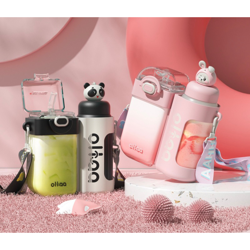 Jual Botol Minum 2 sisi Model Animal Tritan BPA FREE + SUS 316 Bisa ...