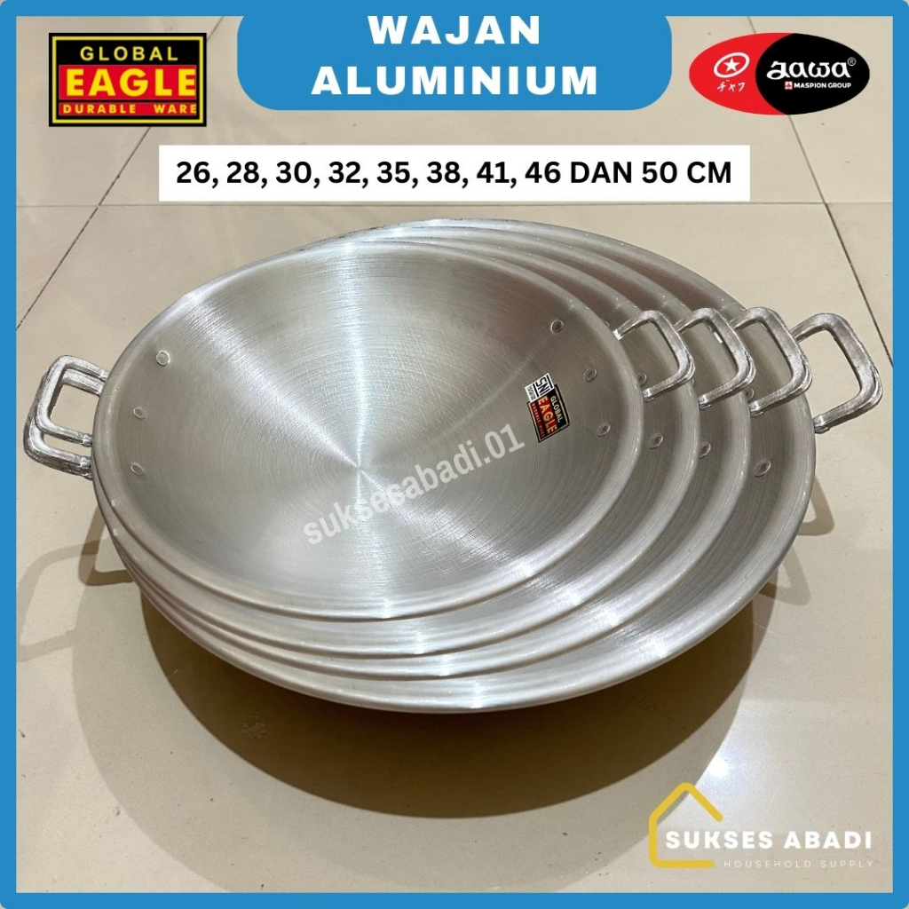 Jual WAJAN PENGGORENGAN 26 28 30 32 35 38 41 46 50CM GLOBAL EAGLE ...