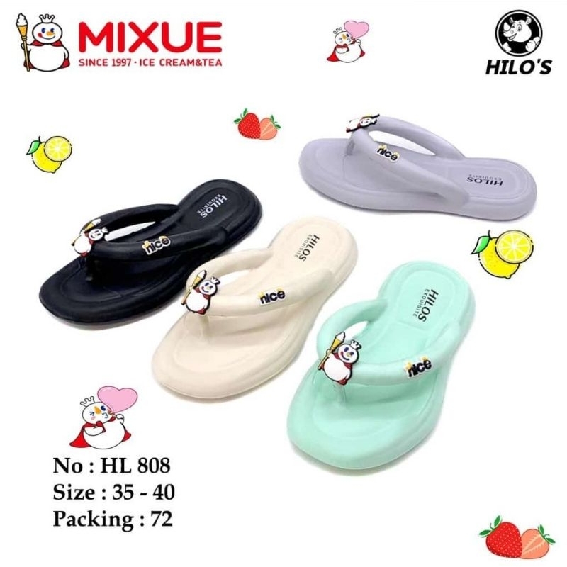 Jual SANDAL JAPIT MIXUE DEWASA 808 SIZE 35-40 | Shopee Indonesia
