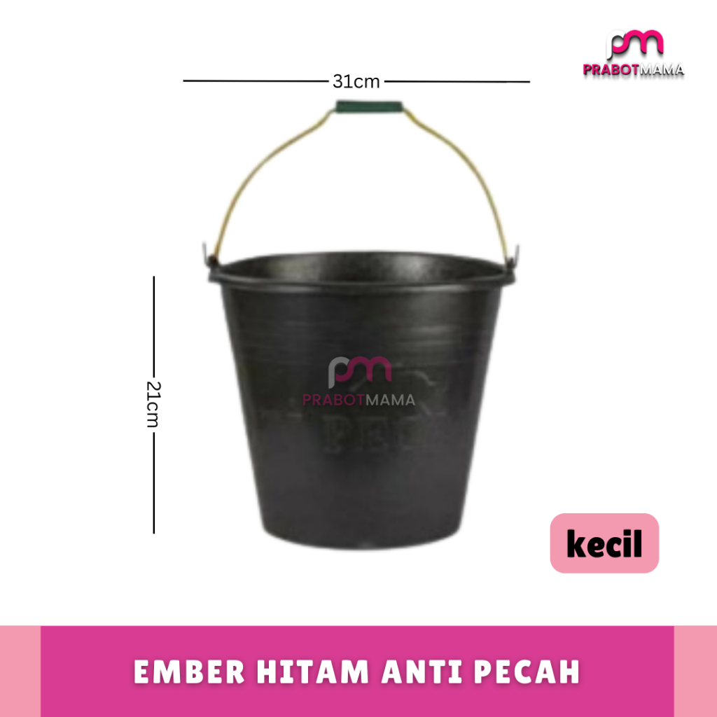 Jual Ember Hitam Anti Pecah Prabotmama Ember Plastik Hitam Timba Plastik Hitam Ember Cor