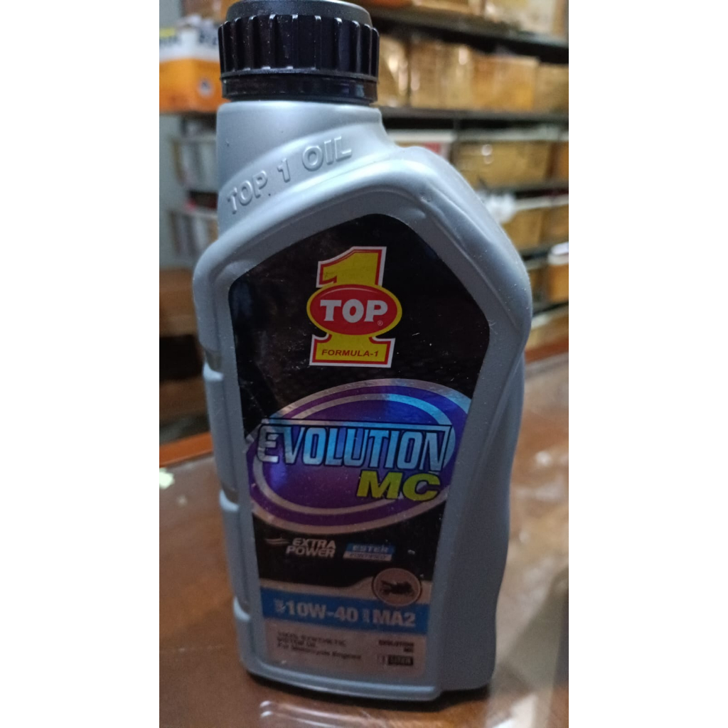 Jual OLI TOP 1 EVOLUTION MC 1L SAE 10W-40 JASO MA2 | Shopee Indonesia